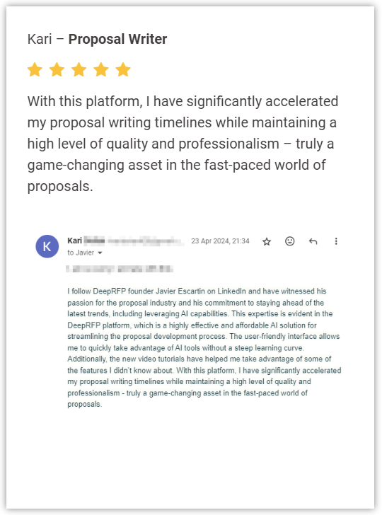 DeepRFP - A kit of AI tools